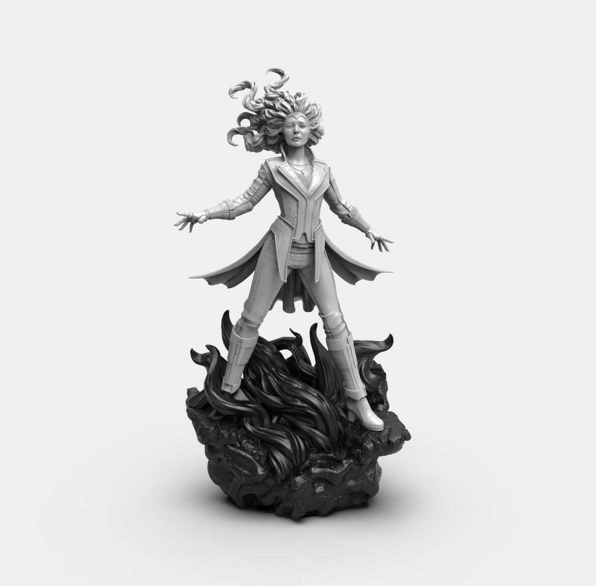 E294 - Comic character design, The SW magician with mask, STL 3D model ...