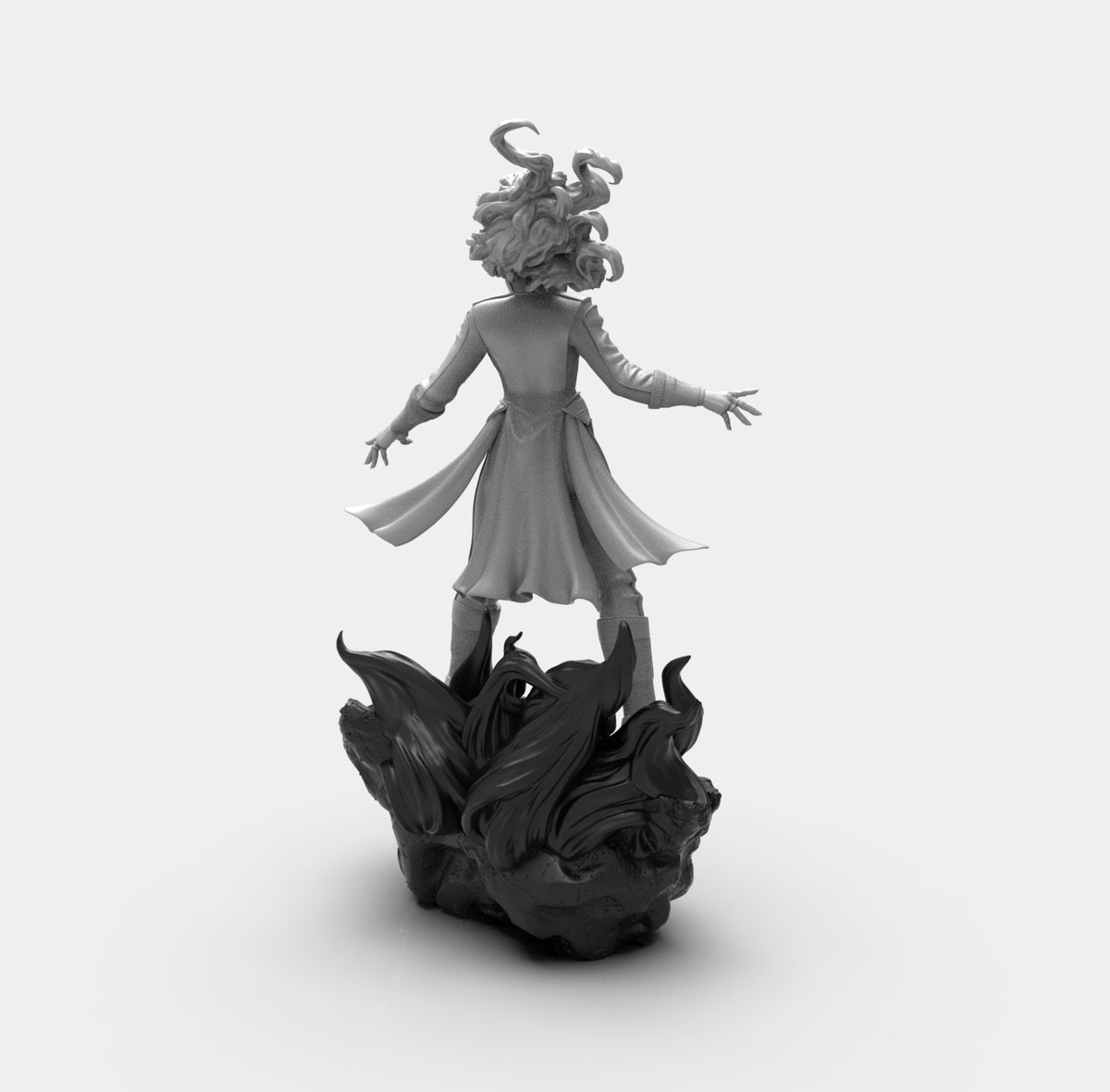 E294 - Comic character design, The SW magician with mask, STL 3D model ...