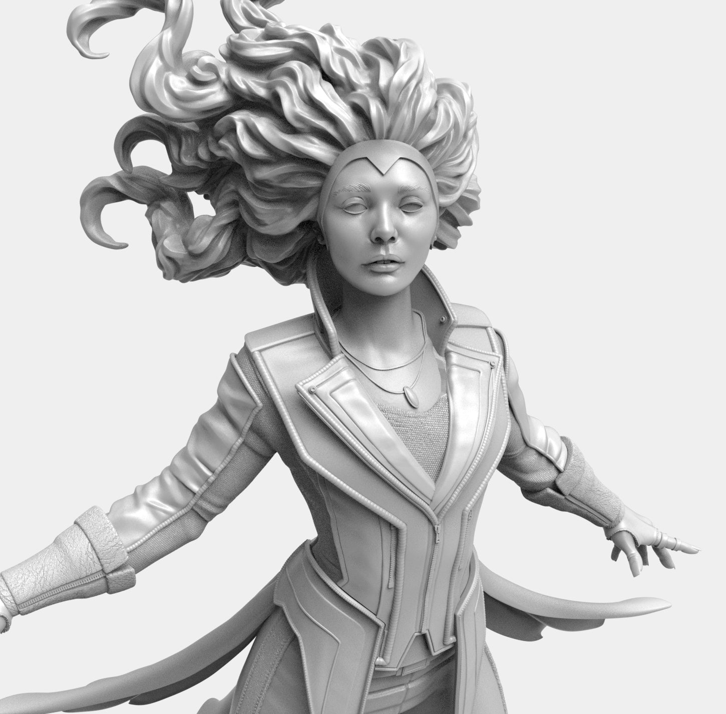 E294 - Comic character design, The SW magician with mask, STL 3D model ...