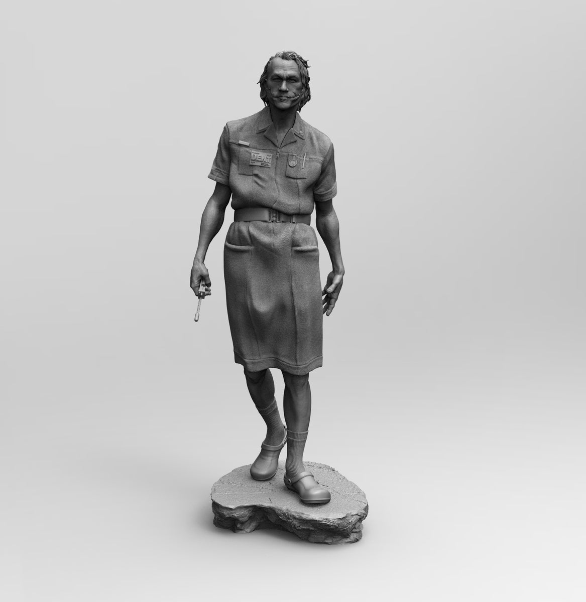A002 - Comic character design statue, The Joker nurse version statue ...