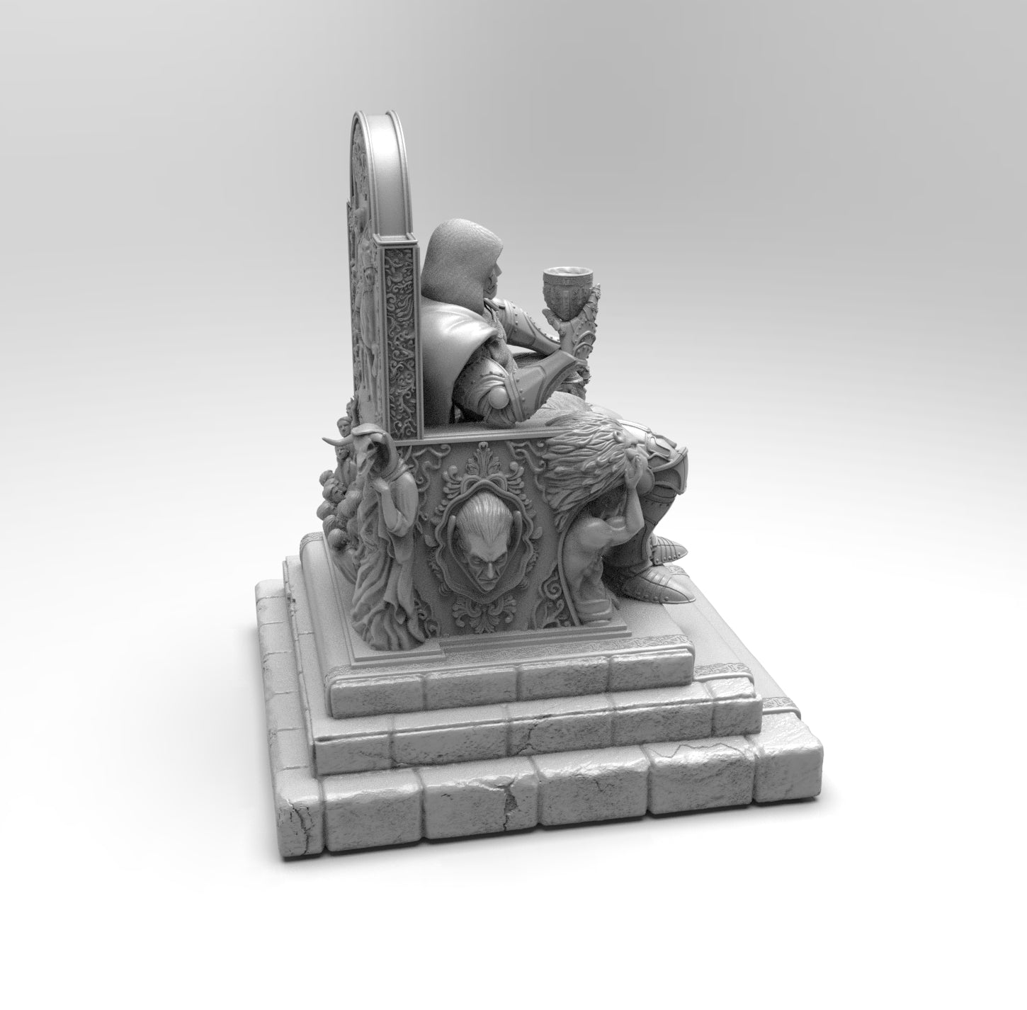 E330 - Comic character design, The Greed hood with mask guy, STL 3D mo ...