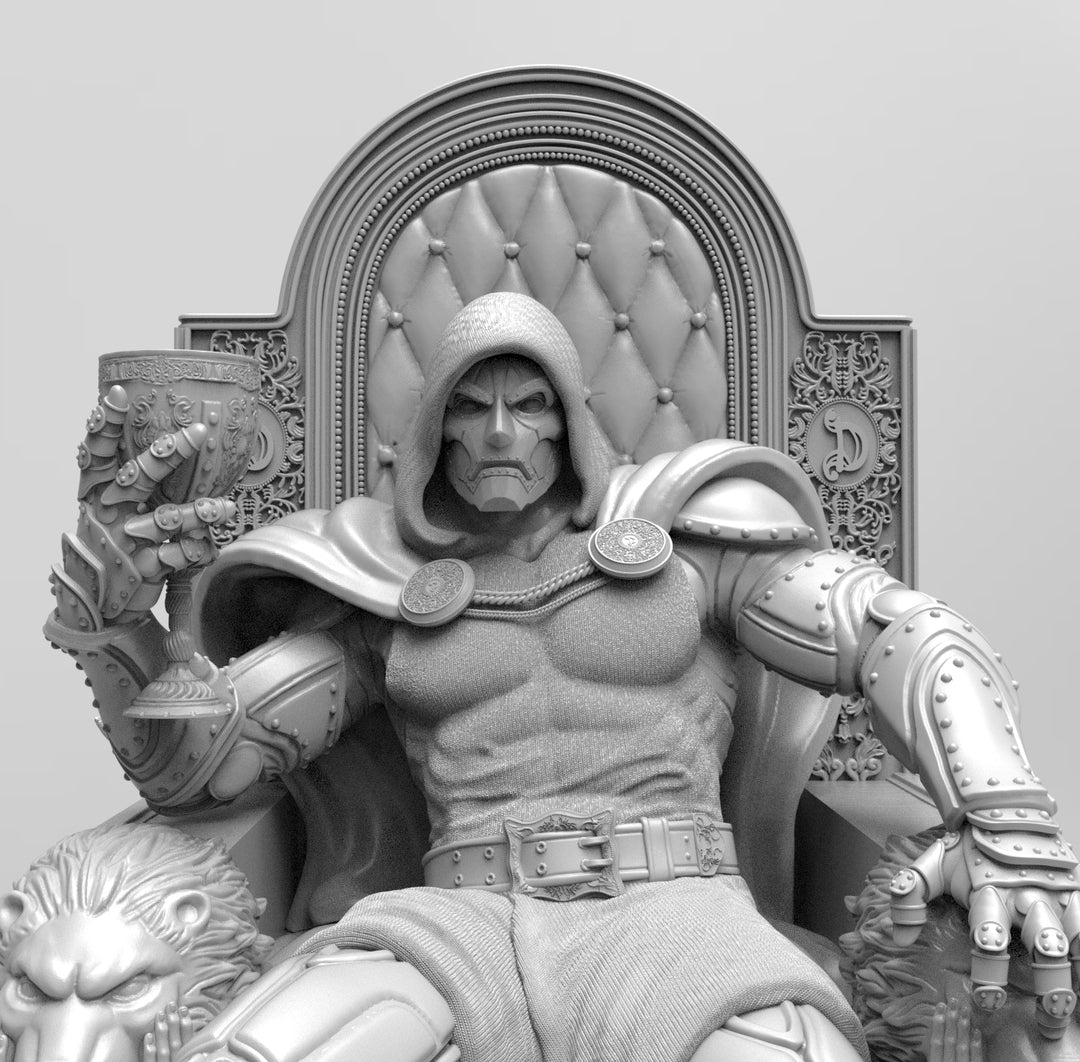 E330 - Comic character design, The Greed hood with mask guy, STL 3D mo ...