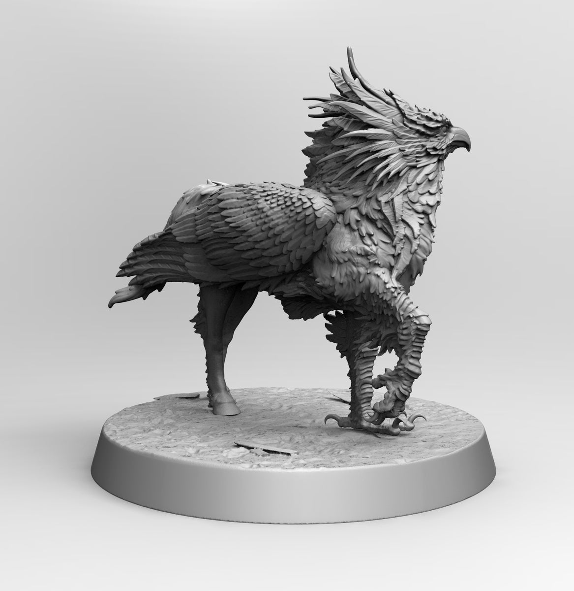B008 - Legendary Creature ( 2 types ) , The Griffon ,STL 3D model Prin ...