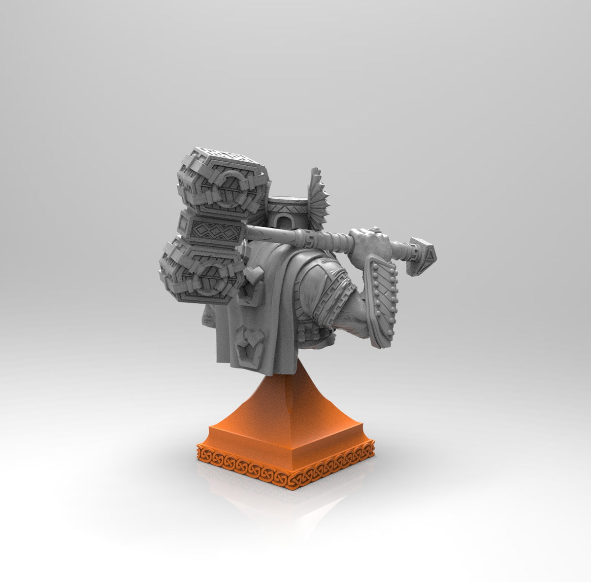 E343 - Legendary character bust design, The Dwarf bust statue, STl 3D ...