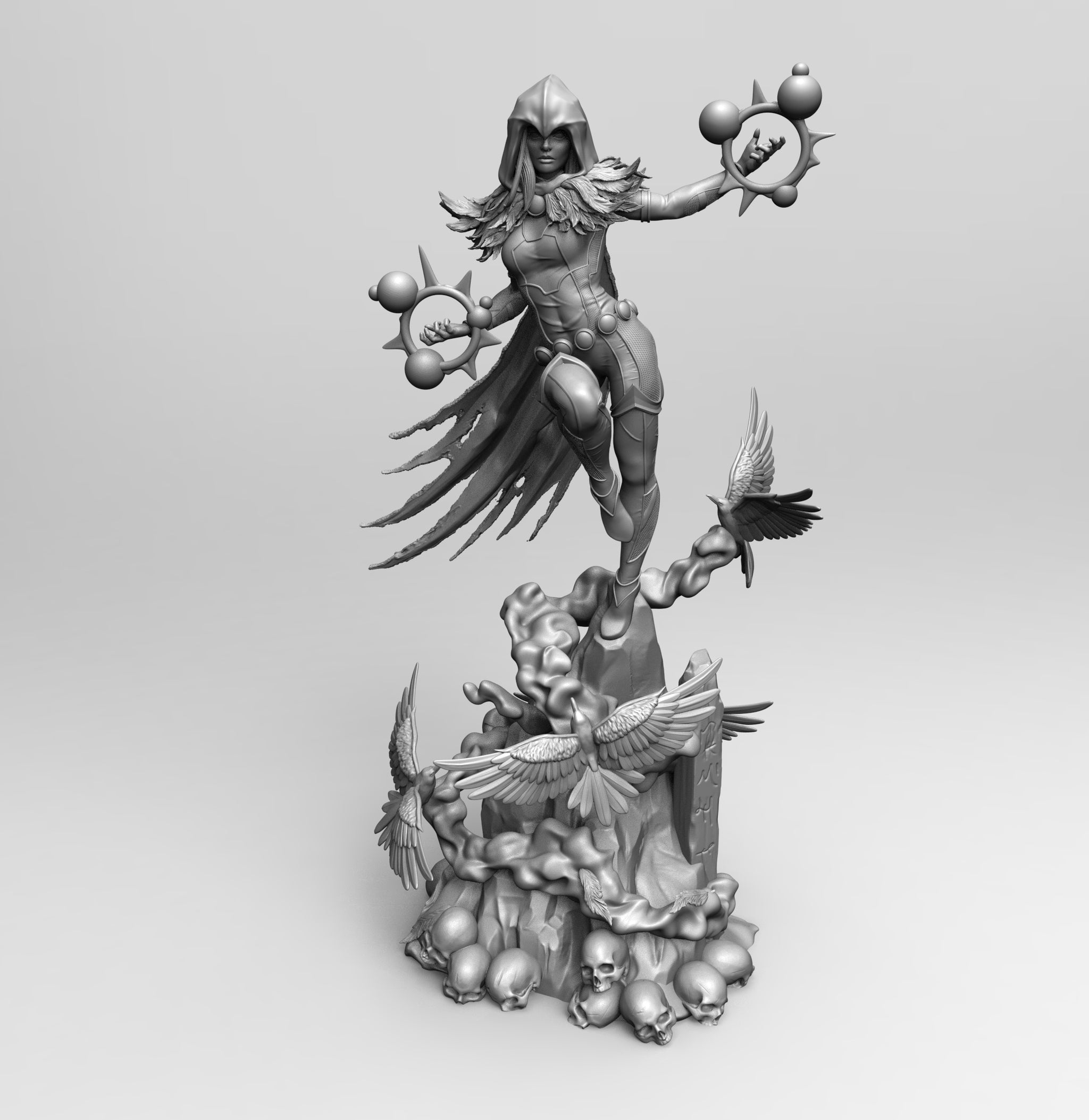 B048 - DC Comics Heroes, Raven STL 3D Model design print – World of STL