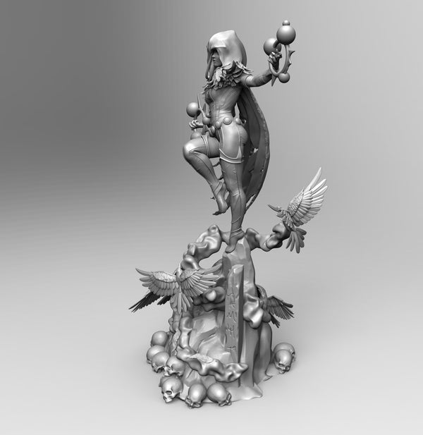 B048 - DC Comics Heroes, Raven STL 3D Model design print – World of STL