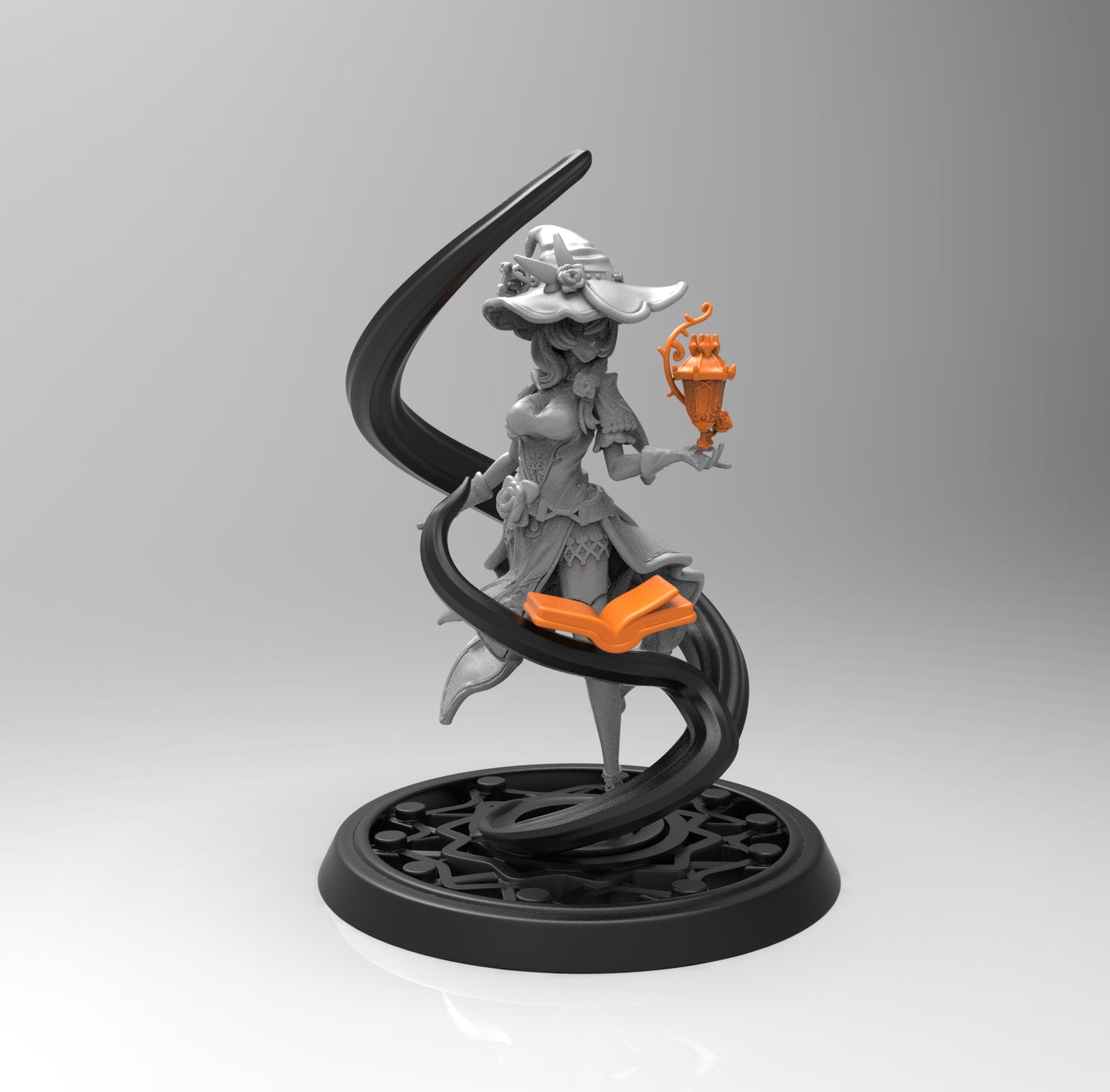 E347 - Games character design, The OXO GI girl statue, STL 3D model de ...