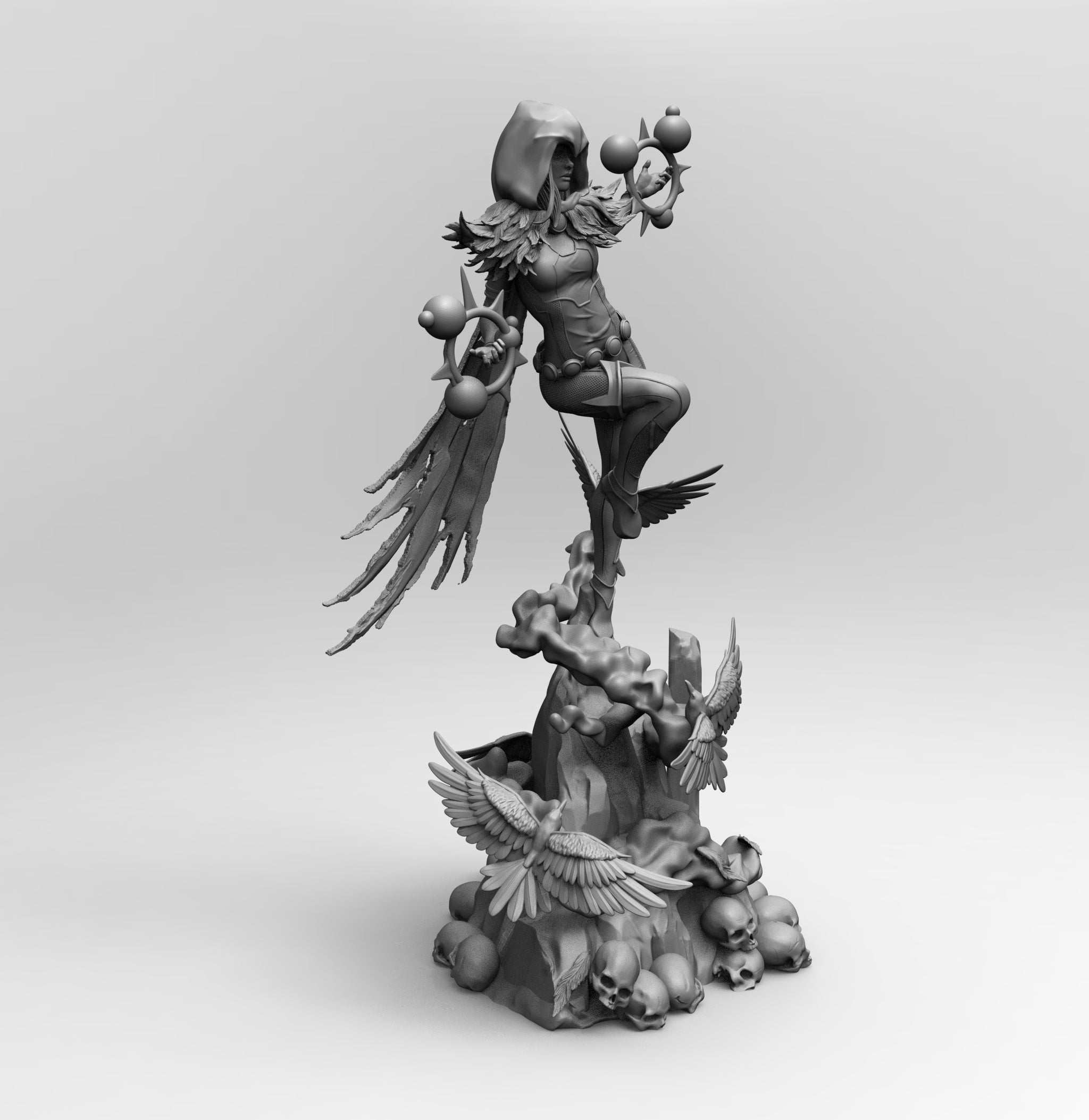 B048 - DC Comics Heroes, Raven STL 3D Model design print – World of STL