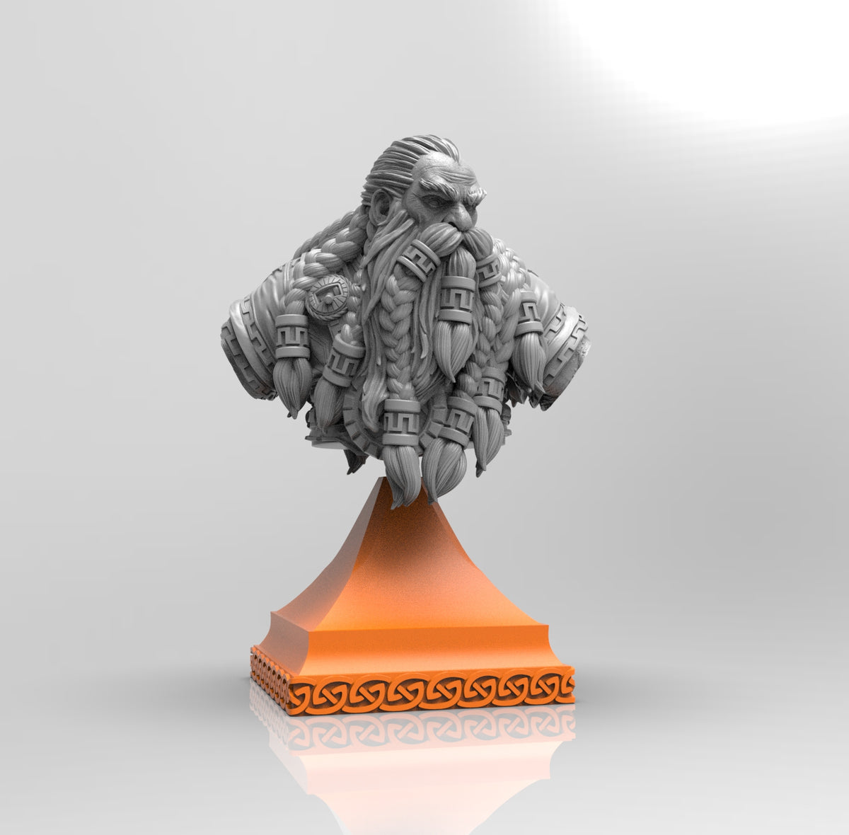 E351 - Legendary character bust, The Dwarf Peti bust design, STL 3D mo ...