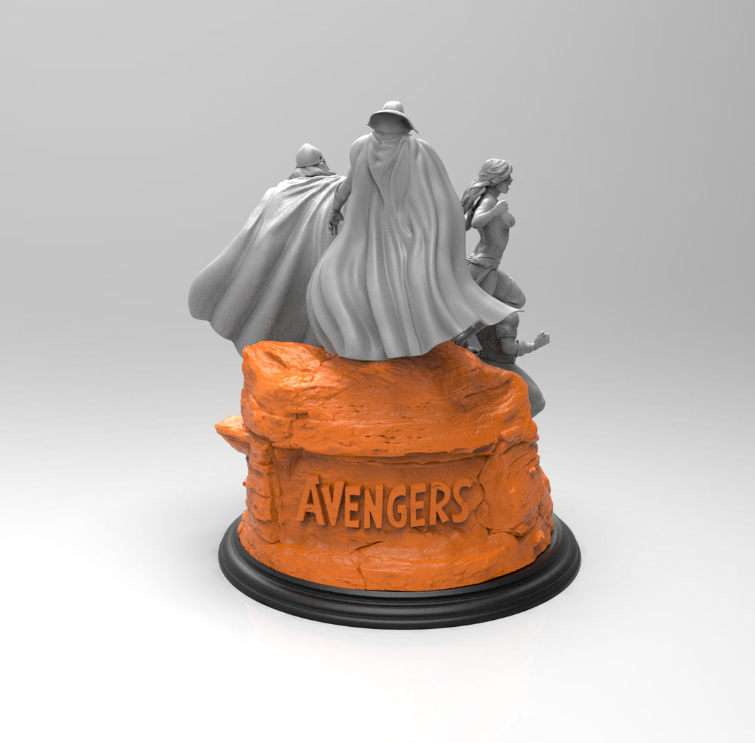 E367 - Comic character diorama statue, The Super heroes statue, STL 3D ...
