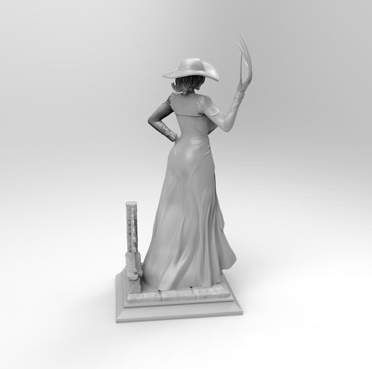 B076 - Resident Evil 8 Village - Lady Dimitrescu, Games Character STL ...