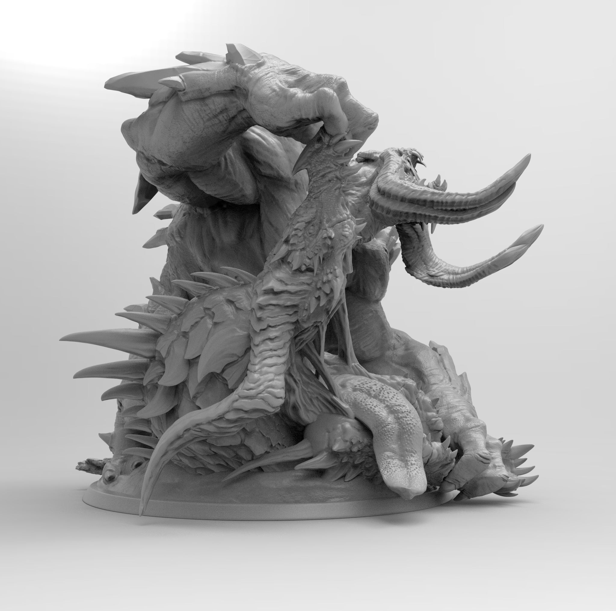 B092 - Frost Behemoth , Legendary creature , STL 3D model design print ...
