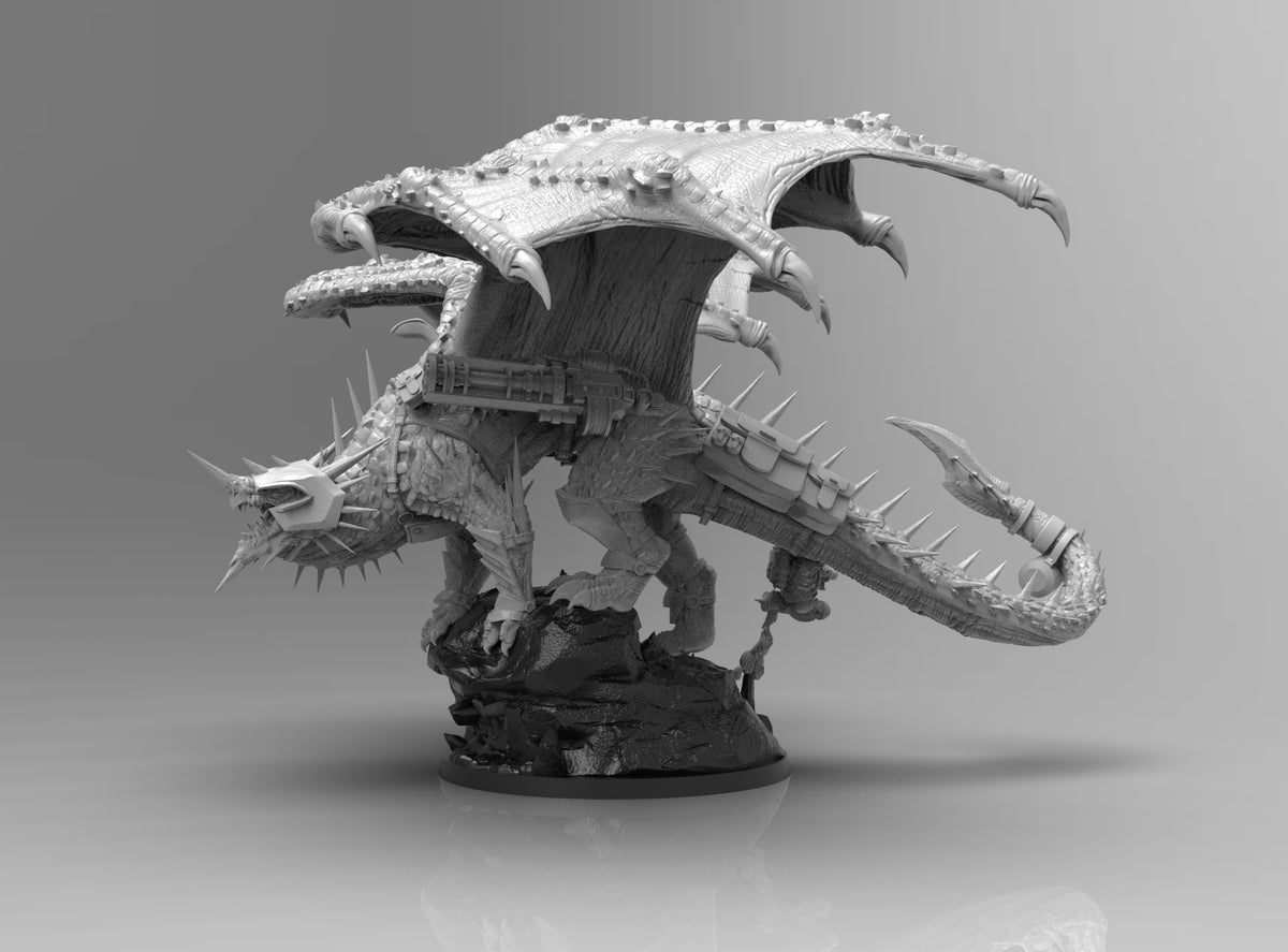 A477 - Legendary dragon design, The Dragon dwraft, STL 3D model design ...