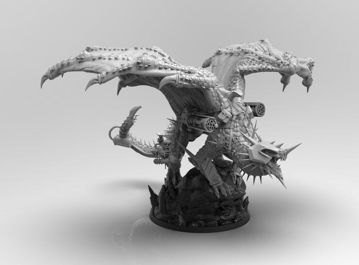 A477 - Legendary dragon design, The Dragon dwraft, STL 3D model design ...