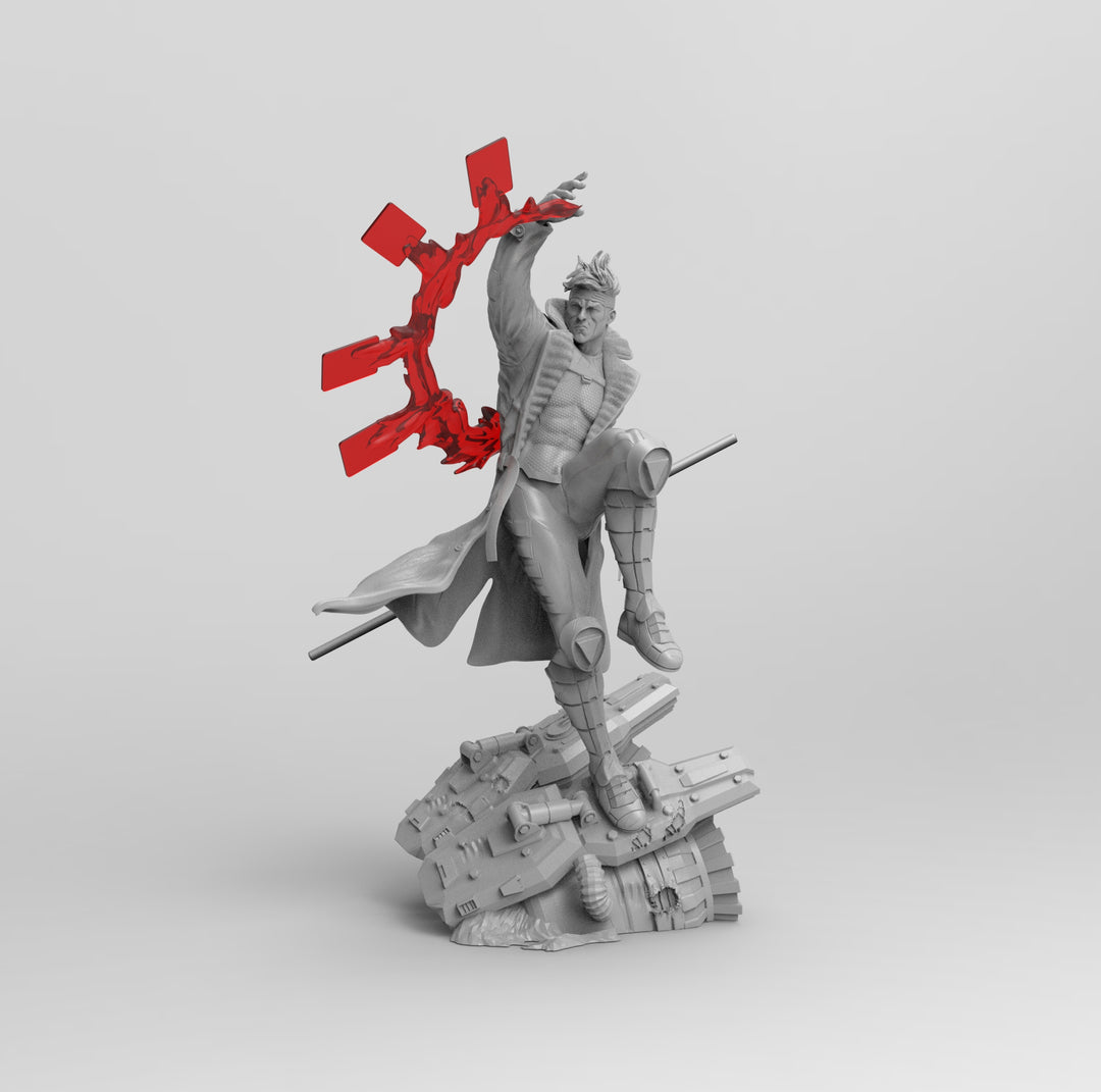 B100 - Marvel Heroes , X -MEN Gambit , STL 3D model design print files ...