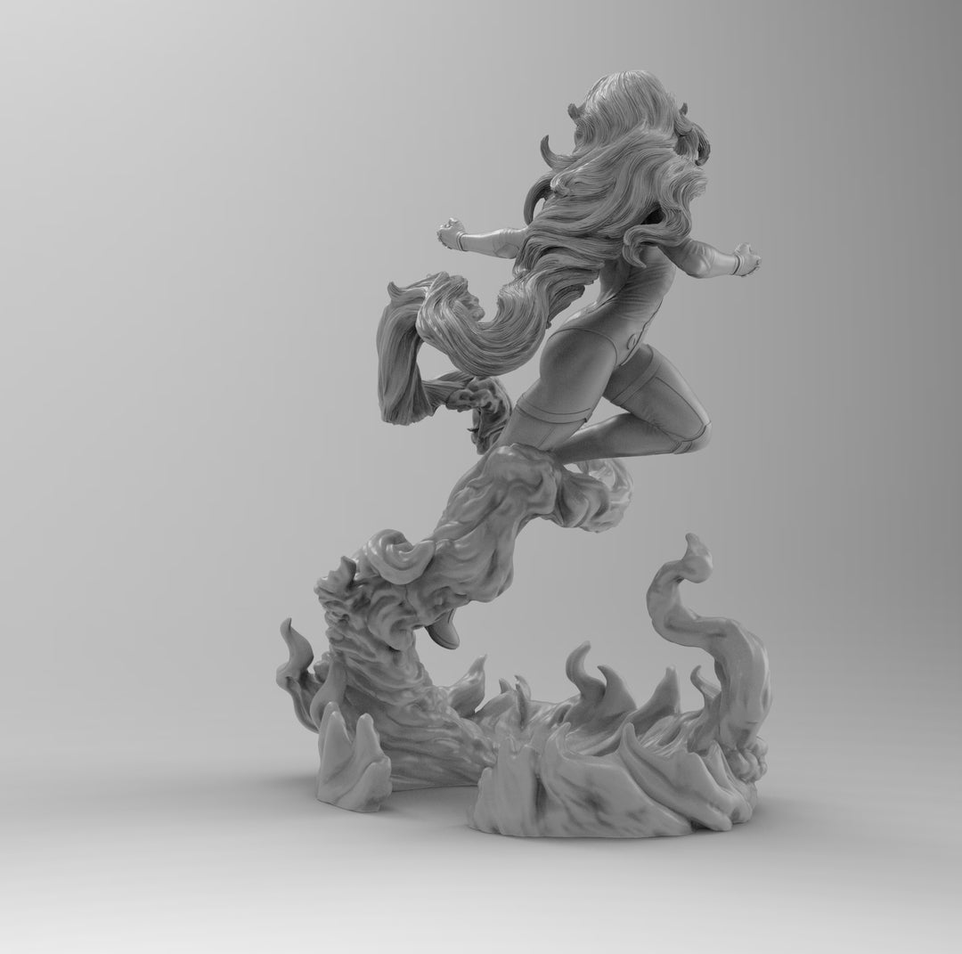 B103 - Comic Superheroes, Starfire Reborn, STL 3D model design print f ...