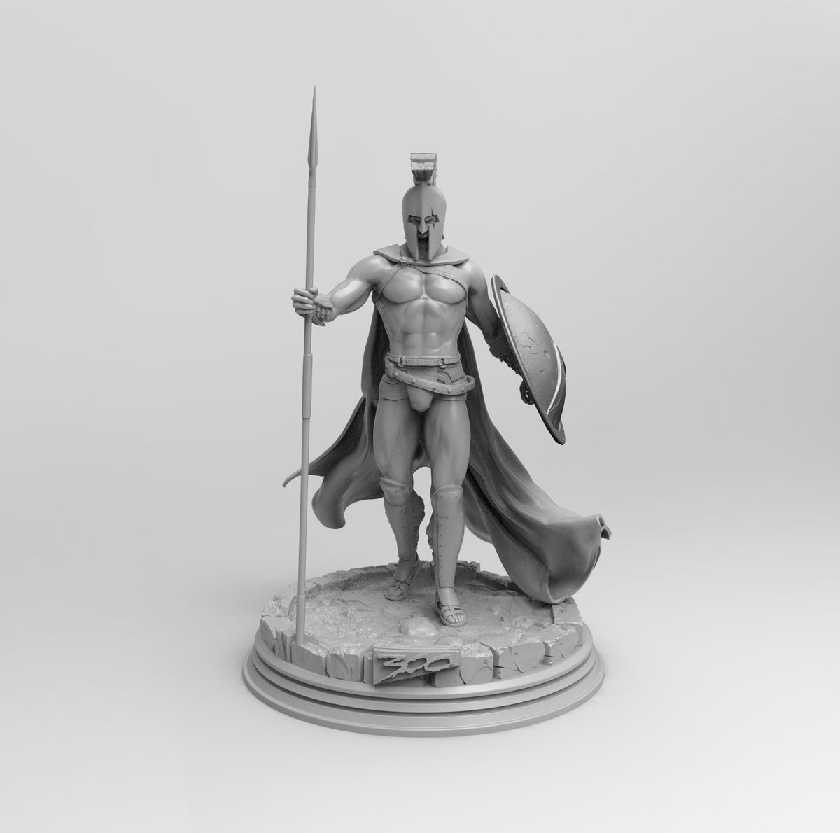 DL002 - Movie Character , Spartan Warrior 300 , Leonidas STL 3D model ...