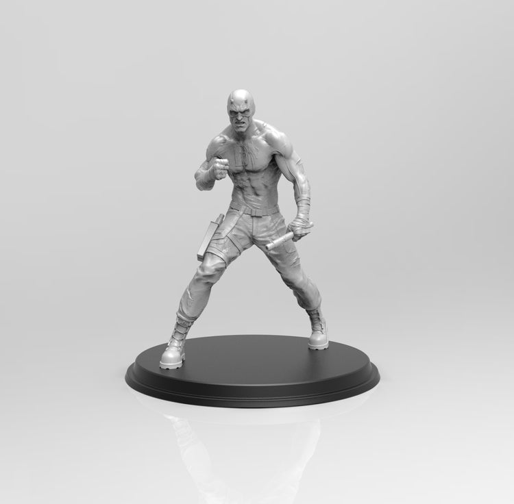 E440 - Comic character design The DD with red suit statue, STL 3D mode ...