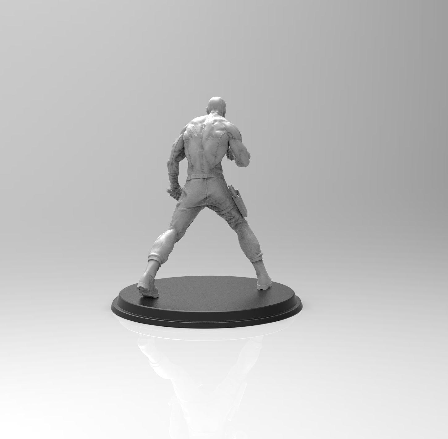 E440 - Comic character design The DD with red suit statue, STL 3D mode ...