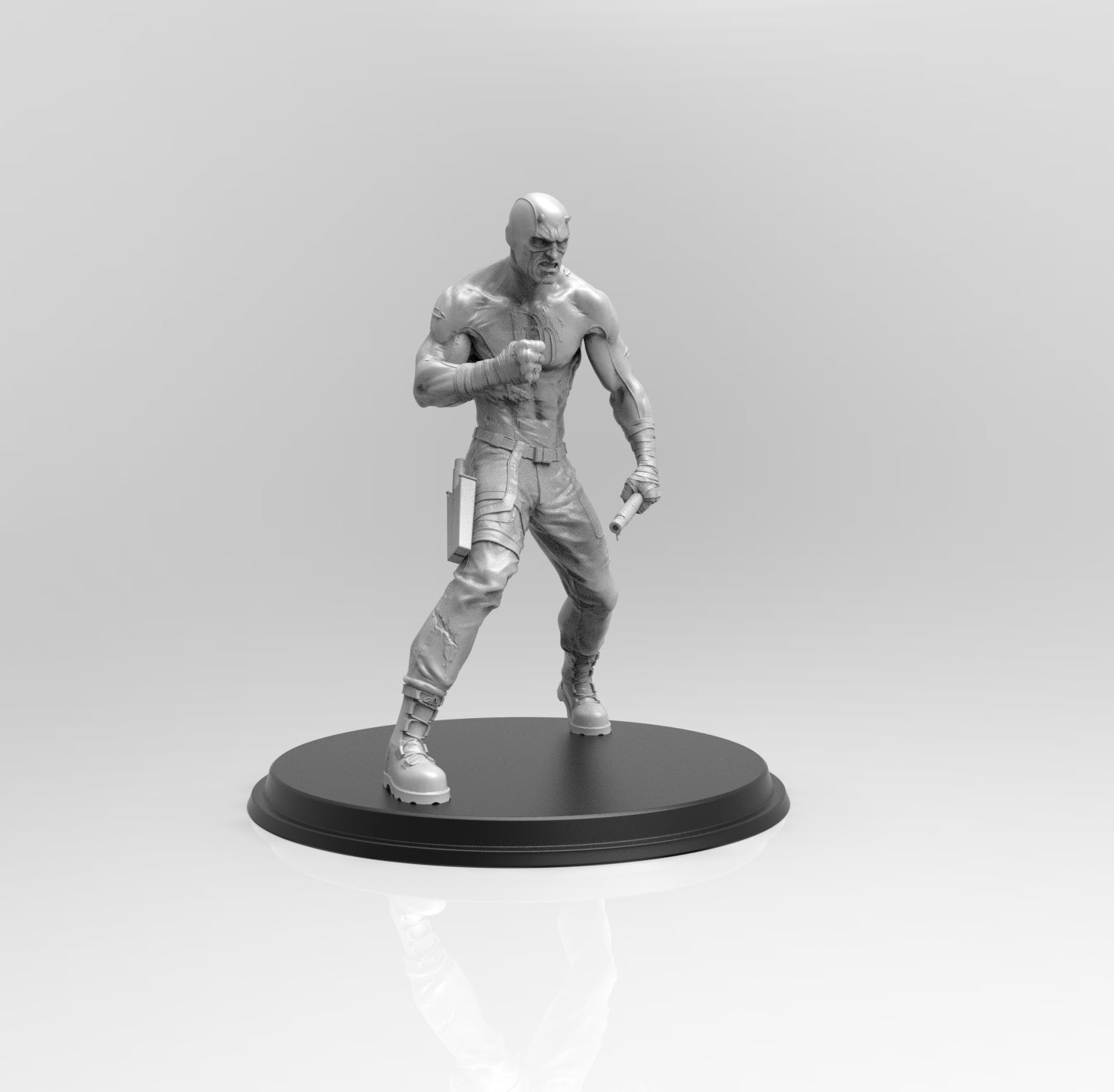 E440 - Comic character design The DD with red suit statue, STL 3D mode ...