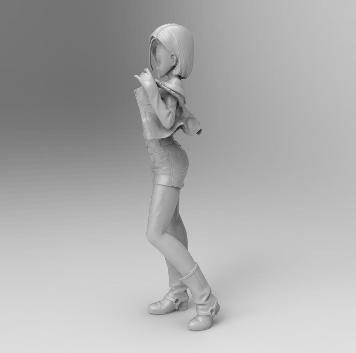 D001 - DBZ, Android 18 Cuteness overload , Anime Character STL 3D mode ...