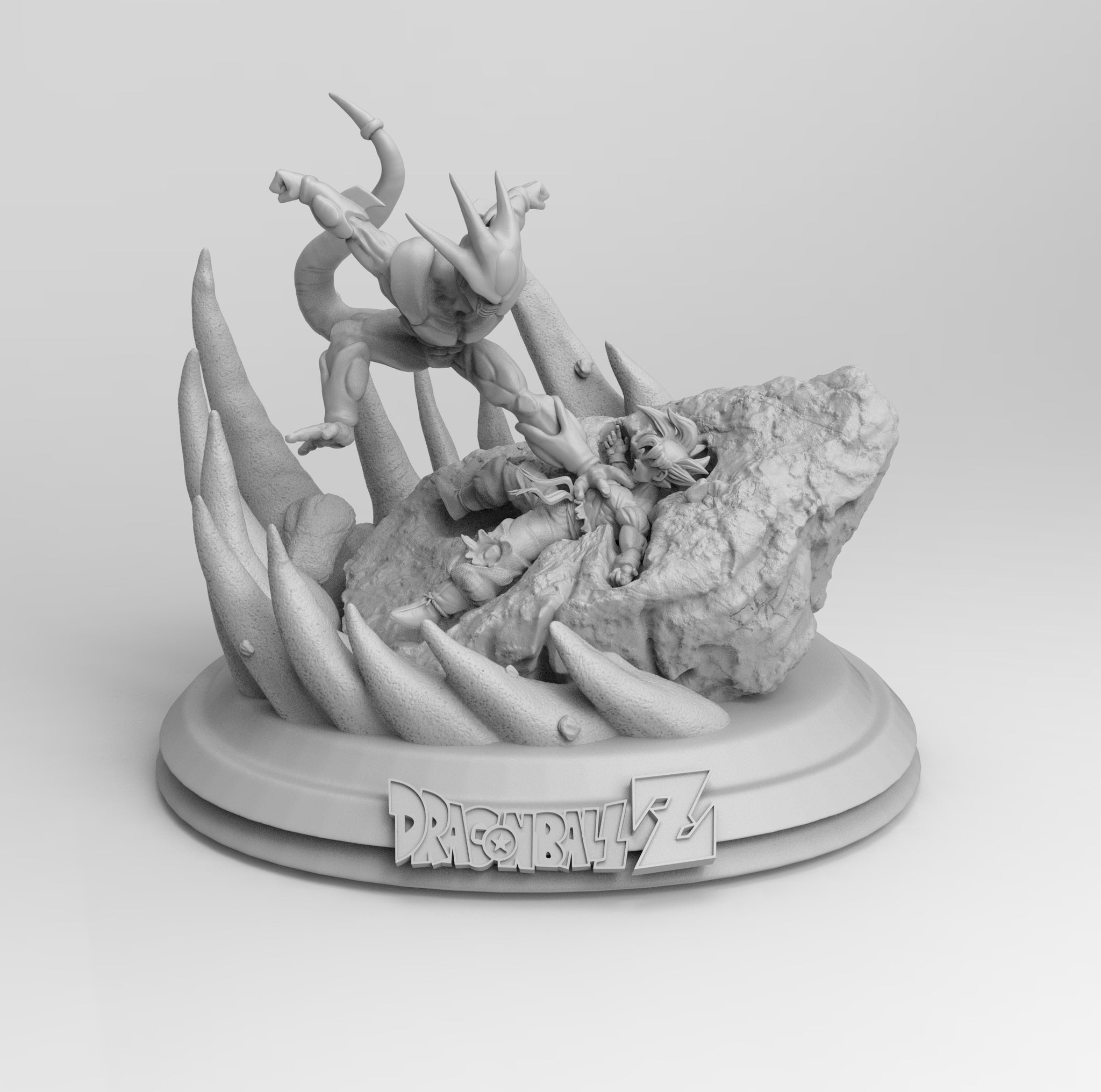 D008 - DBZ Anime character , Cooler VS Goku STL 3D model design print ...
