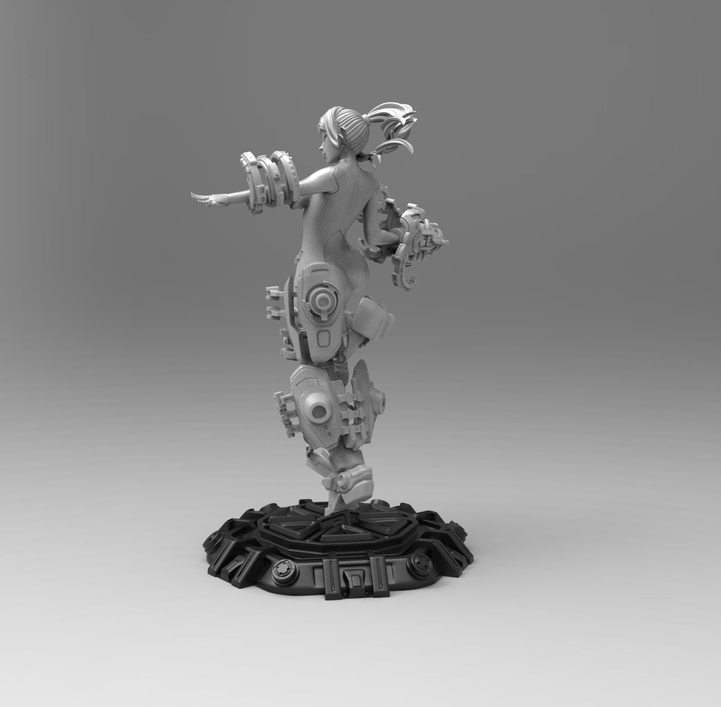 E494 - NSFW Anime character design, The Mecha girl Samus Aron staute ...