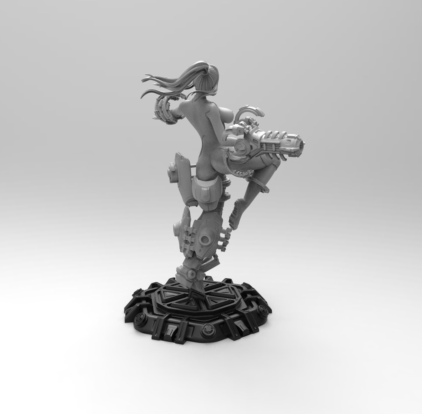 E494 - NSFW Anime character design, The Mecha girl Samus Aron staute ...